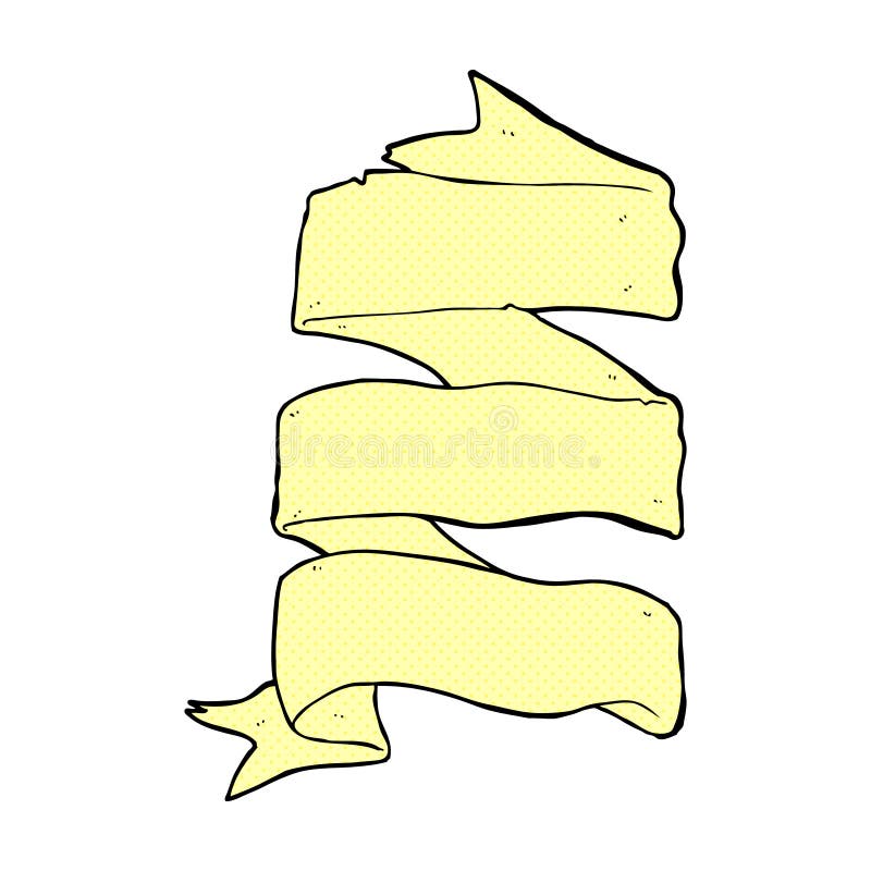 Comic Cartoon Three Layer Scroll Banner Stock Illustration ...