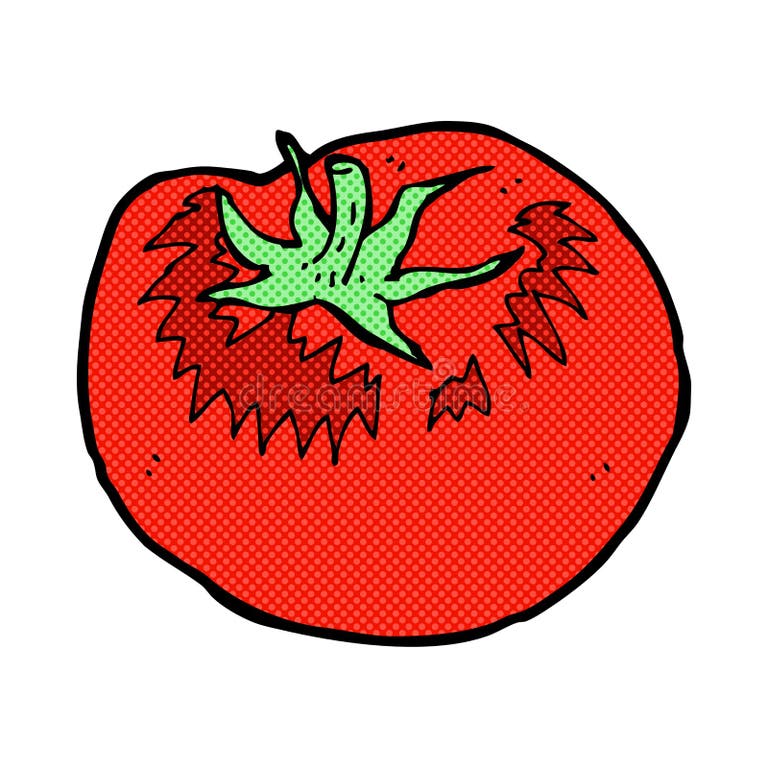 Comic cartoon tomato stock illustration. Illustration of fruit - 52918855