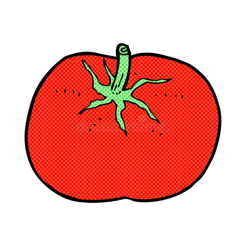 Comic cartoon tomato stock illustration. Illustration of quirky - 52921343