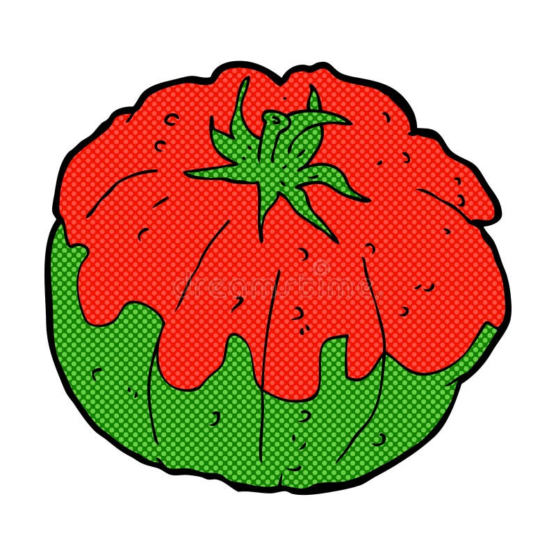 Comic cartoon tomato stock illustration. Illustration of clip - 52953721