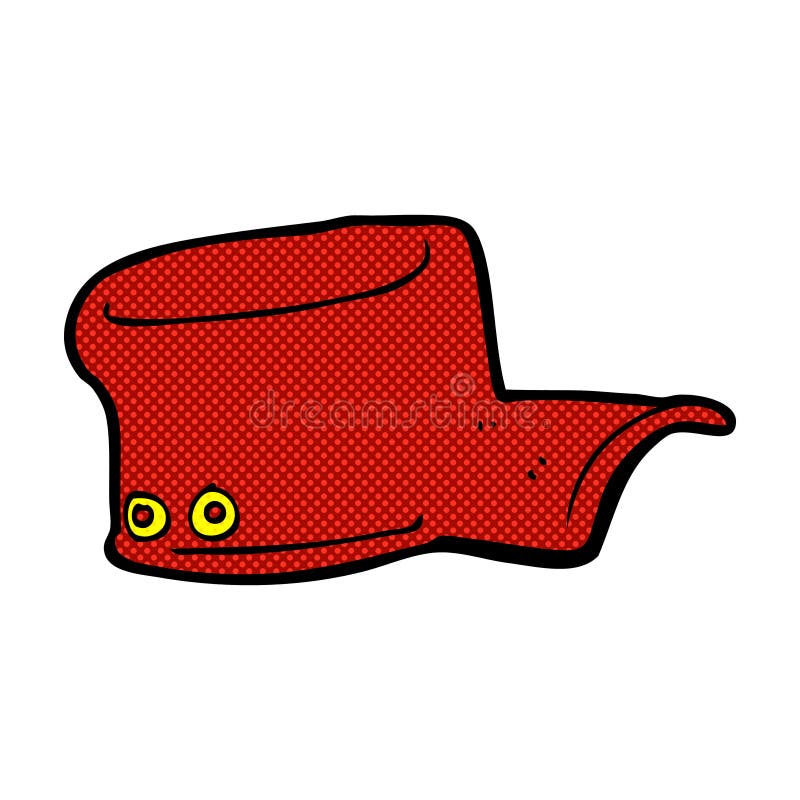 Comic cartoon uniform hat stock illustration. Illustration of quirky ...