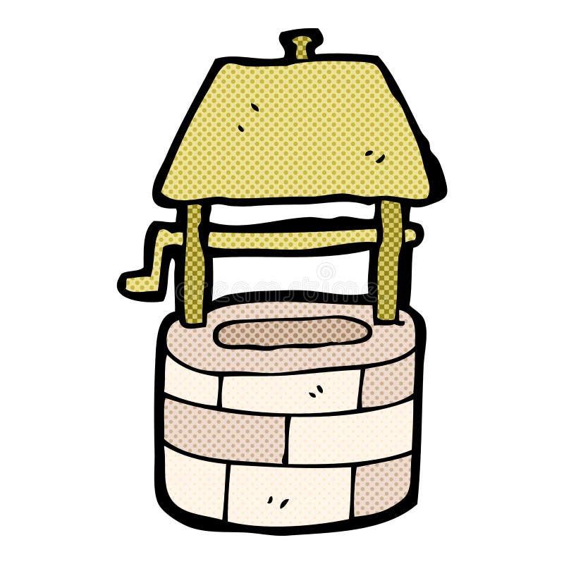 Cartoon well stock vector. Illustration of cheerful, drawn - 37011722