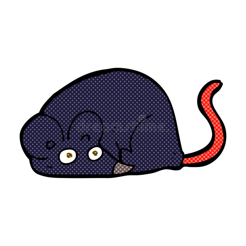 Comic cartoon white mouse stock illustration. Illustration of crazy ...