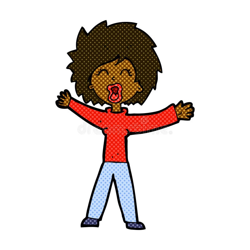 Line Drawing Woman Shouting Stock Illustrations – 300 Line Drawing ...