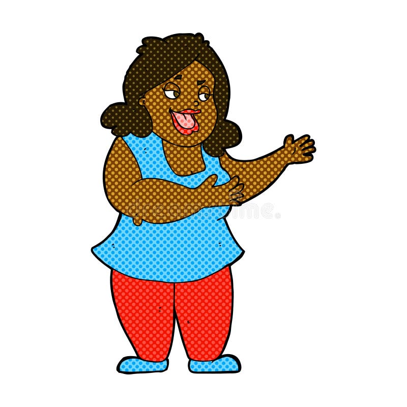 Comic Cartoon Woman Singing Stock Illustration - Illustration of crazy ...