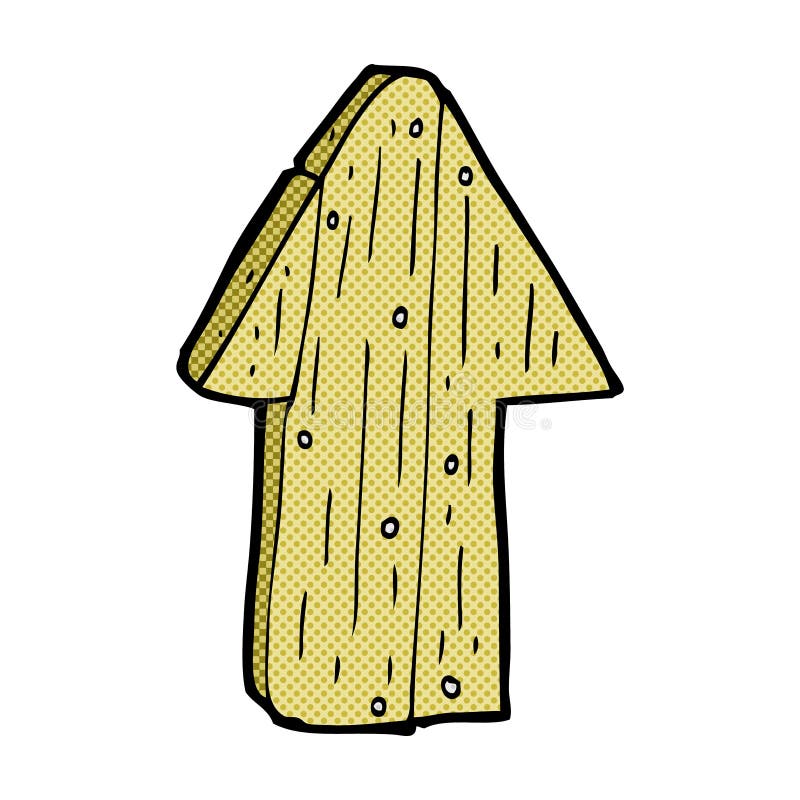 Comic Wooden Arrow Sign Stock Illustrations – 179 Comic Wooden Arrow ...