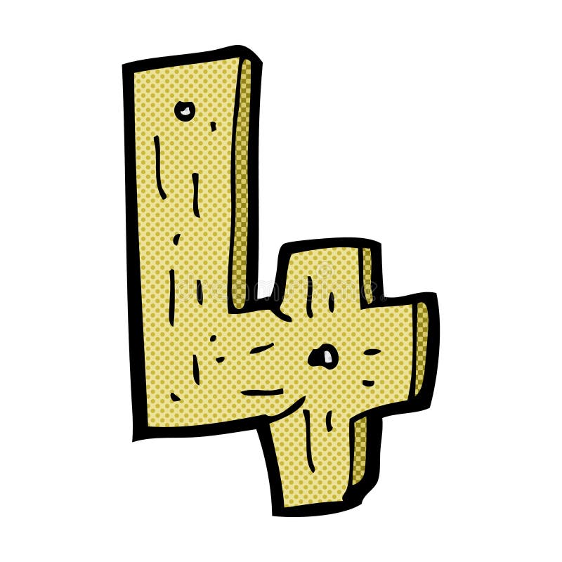 Comic Cartoon Wooden Number Stock Illustration - Illustration of doodle ...
