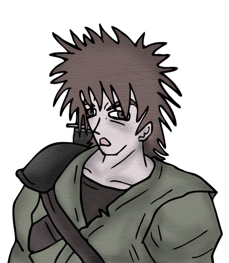 Comic character draw stock illustration. Illustration of hand - 86050159