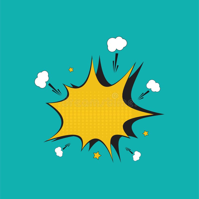 Comic Chat Bubble Burst Speaking Vector Graphic Design Stock Vector ...