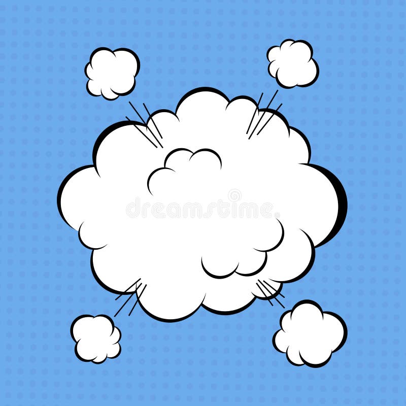 Comic cloud stock vector. Illustration of furious, cartoon - 52357389