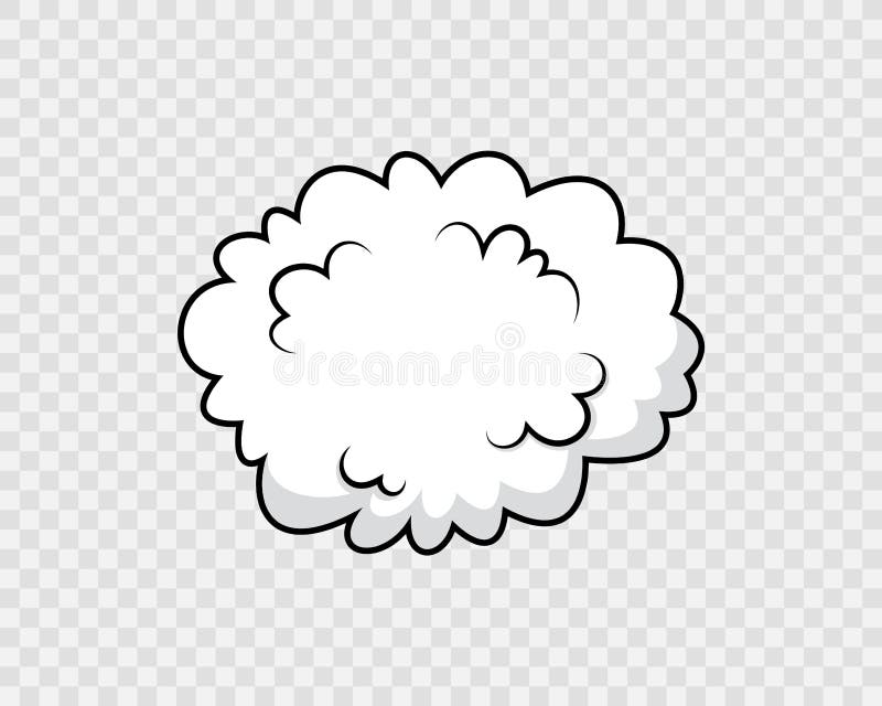 Comic Speed Cloud. Pop Art Speech Bubble. Vector Illustration Stock ...