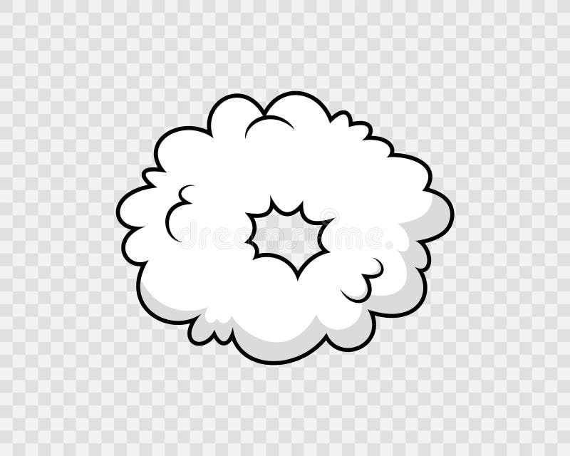 Comic Boom Cloud. Pop Art Speech Bubble. Vector Illustration Stock ...