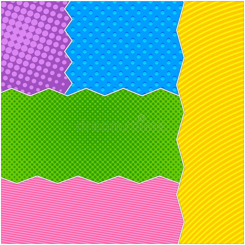 Colorful Bright Comic Template Stock Vector - Illustration of humor ...