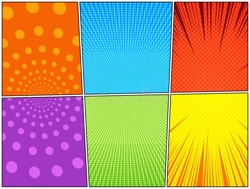 Comic colorful composition stock vector. Illustration of frame - 152582727