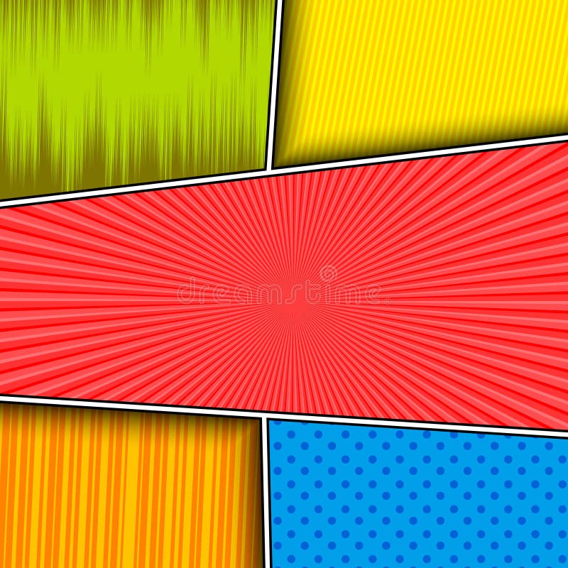 Comic Colorful Frames Composition Stock Vector - Illustration of effect ...