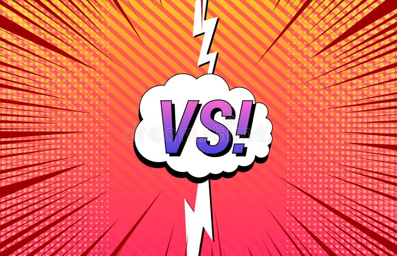 Comic Competitive Horizontal Concept Stock Vector - Illustration of ...