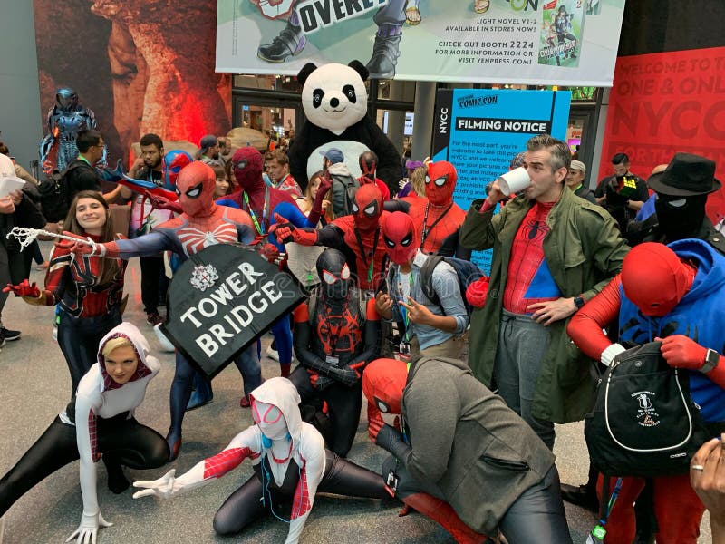 Comic Con NYC 2019 editorial photo. Image of superhero - 160414871