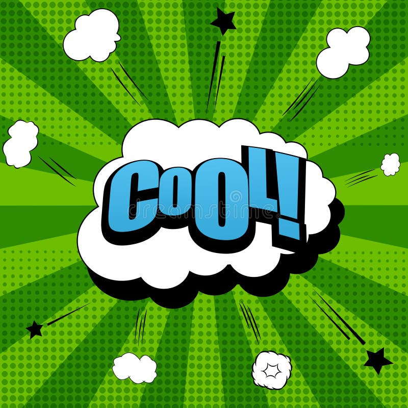 Comic Cool Wording Background Stock Vector - Illustration of book ...