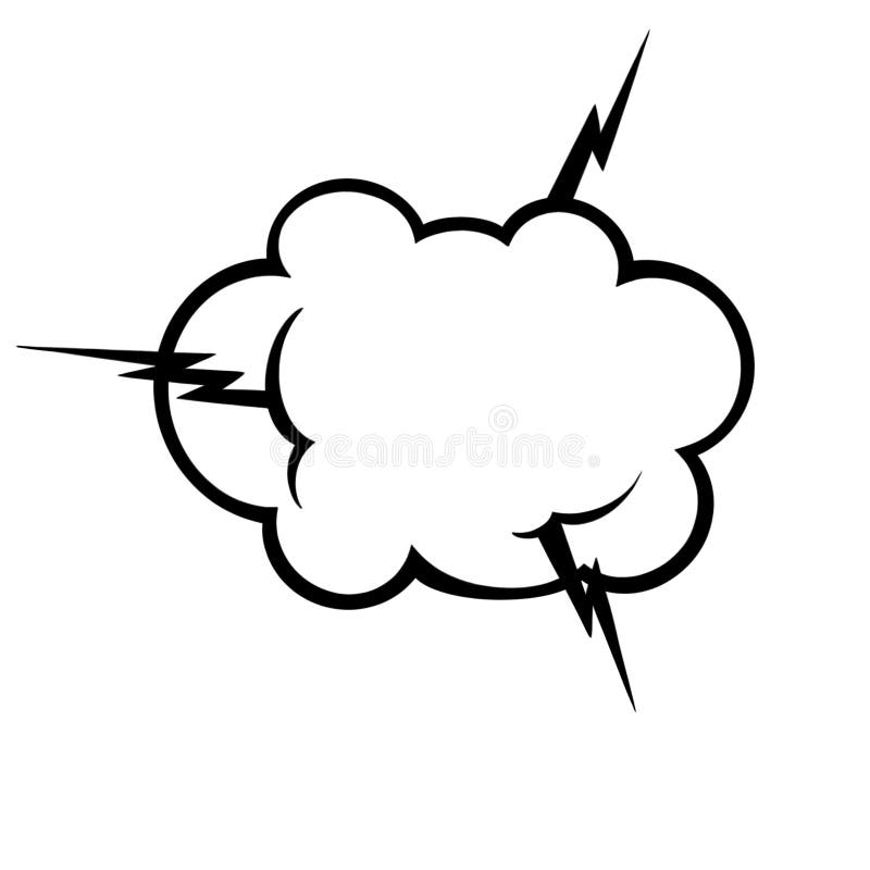 Comic Dialogue Cloud stock vector. Illustration of cartoon - 239644494