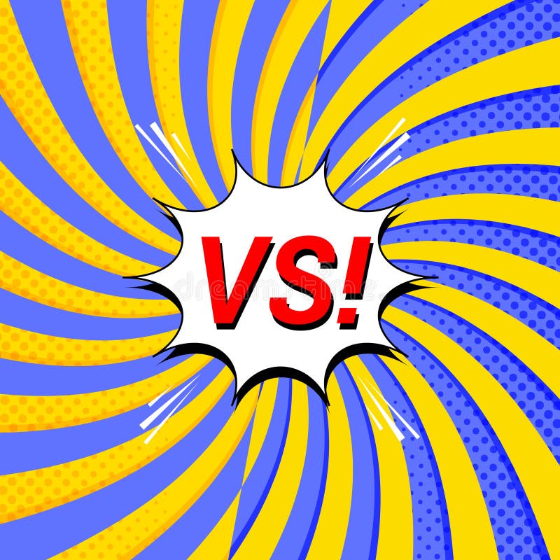 Comic Duel and Fight Concept Stock Vector - Illustration of explosive ...