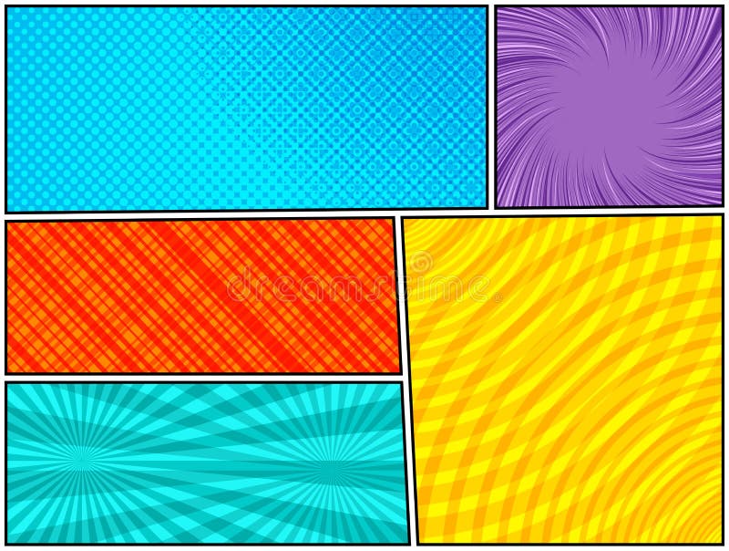 Comic Elegant Bright Composition Stock Vector - Illustration of ...