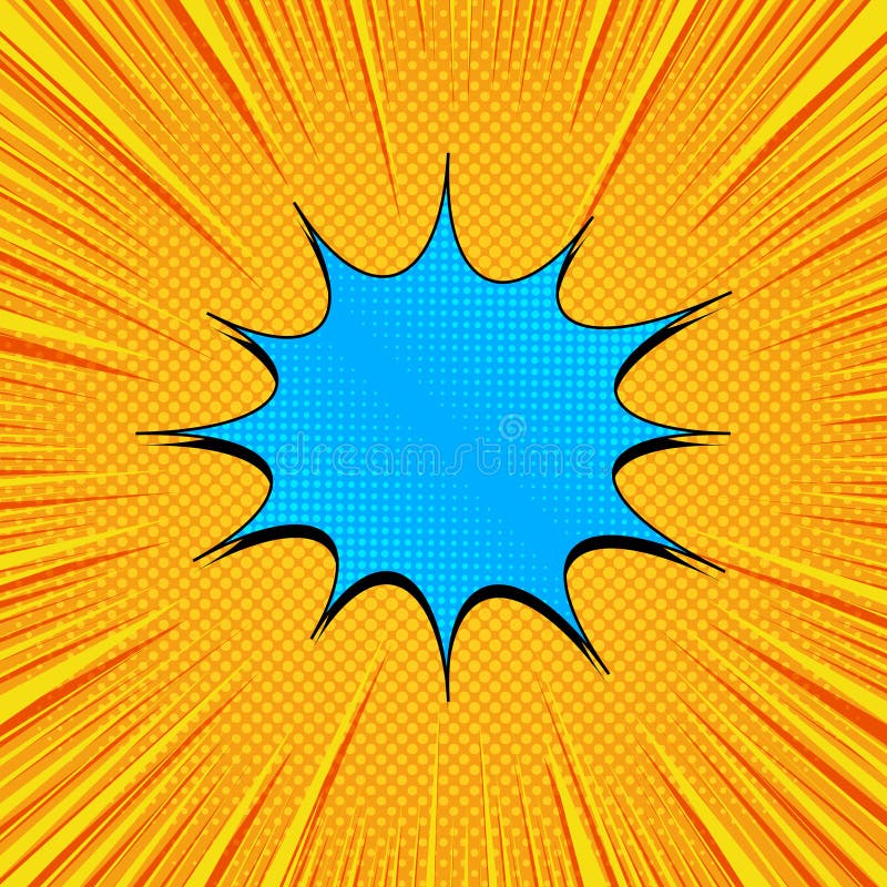 Comic Elegant and Bright Template Stock Vector - Illustration of beam ...