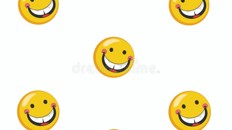 Comic Emoticons Faces Smiling Characters Stock Footage - Video of ...