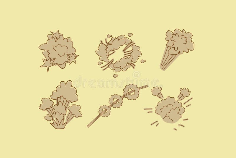 Comic Energy Explosion Doodle Hand Drawn Design Vector Flat ...