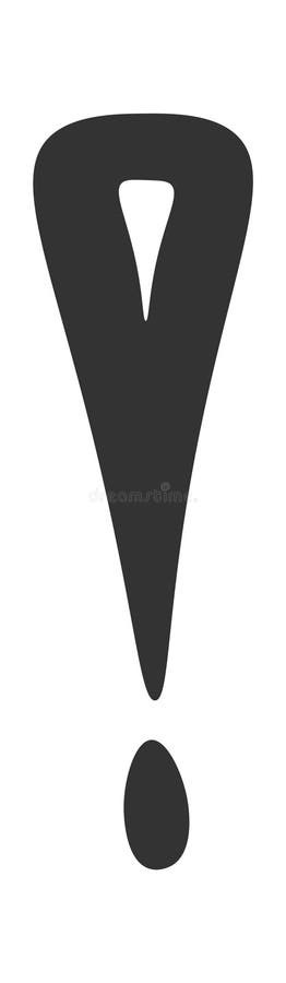 Comic Exclamation Mark stock vector. Illustration of design - 276207706