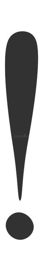 Comic Exclamation Mark stock vector. Illustration of sign - 276207792