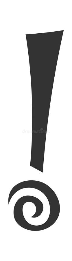 Comic Exclamation Mark stock vector. Illustration of icon - 276208109