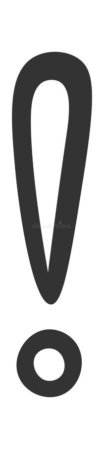 Comic Exclamation Mark stock vector. Illustration of vector - 276208224