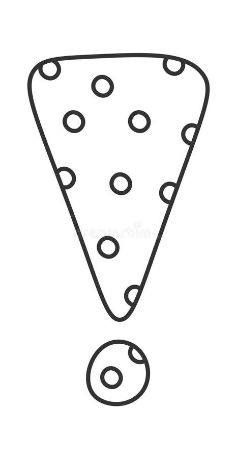 Comic Exclamation Mark stock vector. Illustration of icon - 276209207