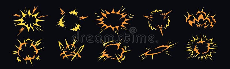 Comic Explosion Boom Effect. Slap Burst Boom Bang Stock Vector ...