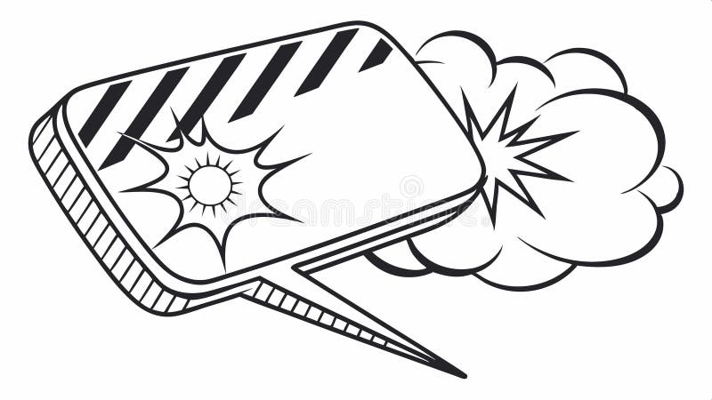 Comic Explosion Bubble, Cartoon Effect, Graphic Burst, Dynamic Text Box ...