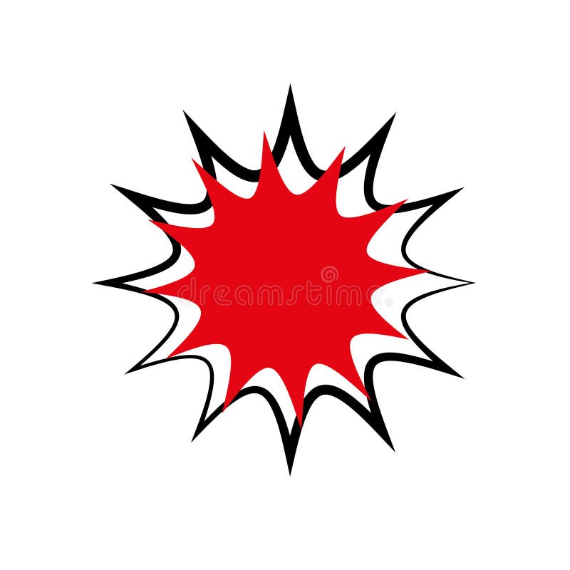 Comic explosion cartoon stock illustration. Illustration of bomb - 86184525