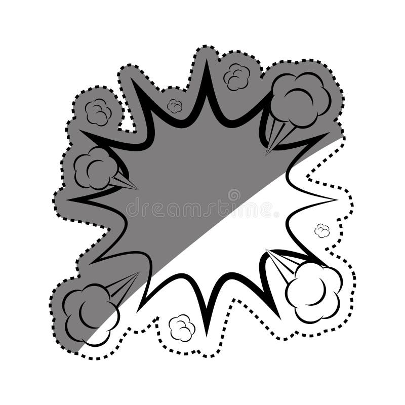 Comic explosion cartoon stock illustration. Illustration of comic ...