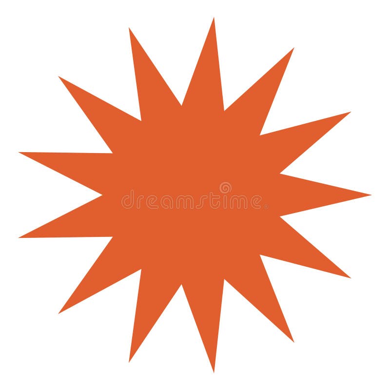 Comic Explosion Geometric Shape Stock Vector - Illustration of power ...
