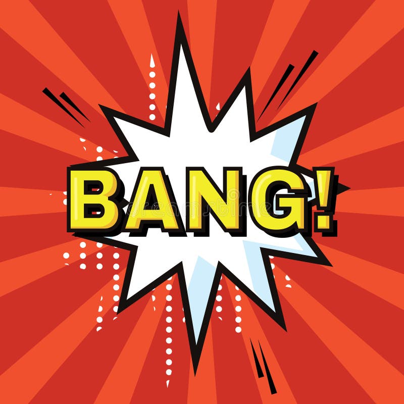 Comic Explosion Saying Bang. Vector Stock Vector - Illustration of ...