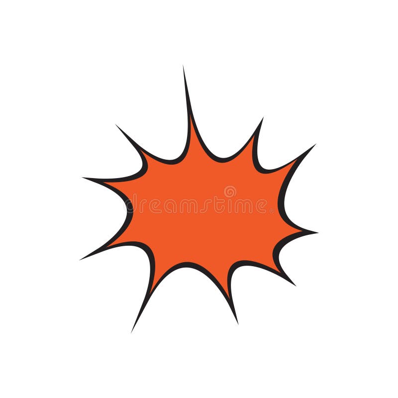 Comic Explosion Speech Bubble Vector Shapes Stock Vector - Illustration ...