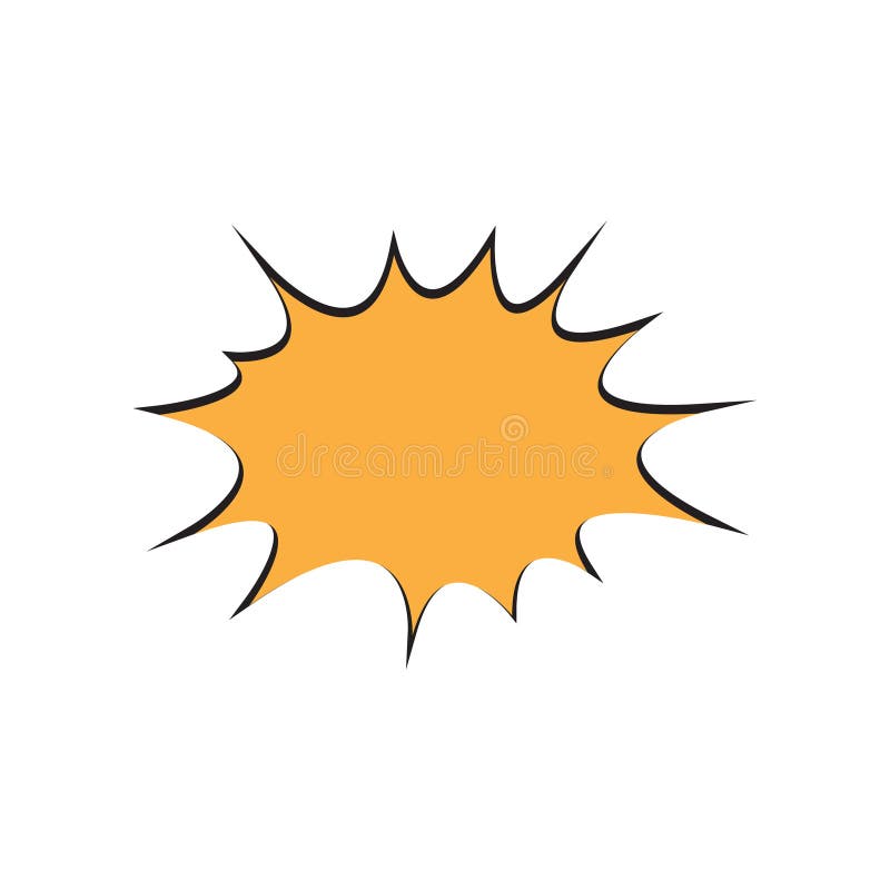 Comic Explosion Speech Bubble Vector Shapes Stock Vector - Illustration ...