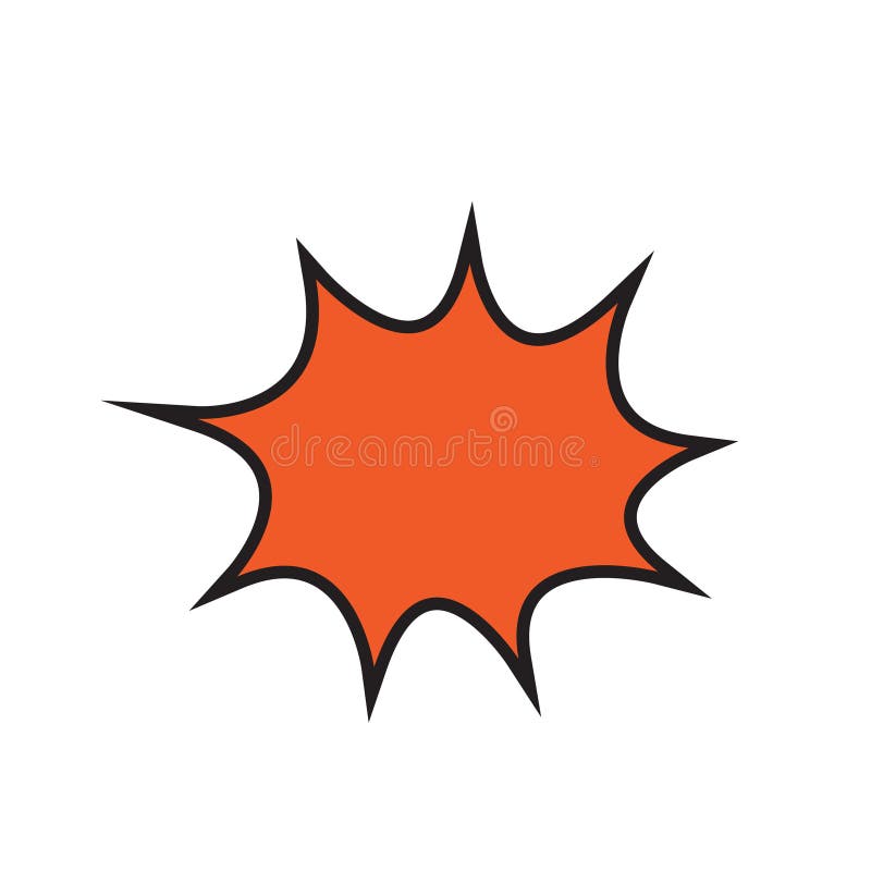 Comic Explosion Speech Bubble Vector Shapes Stock Vector - Illustration ...