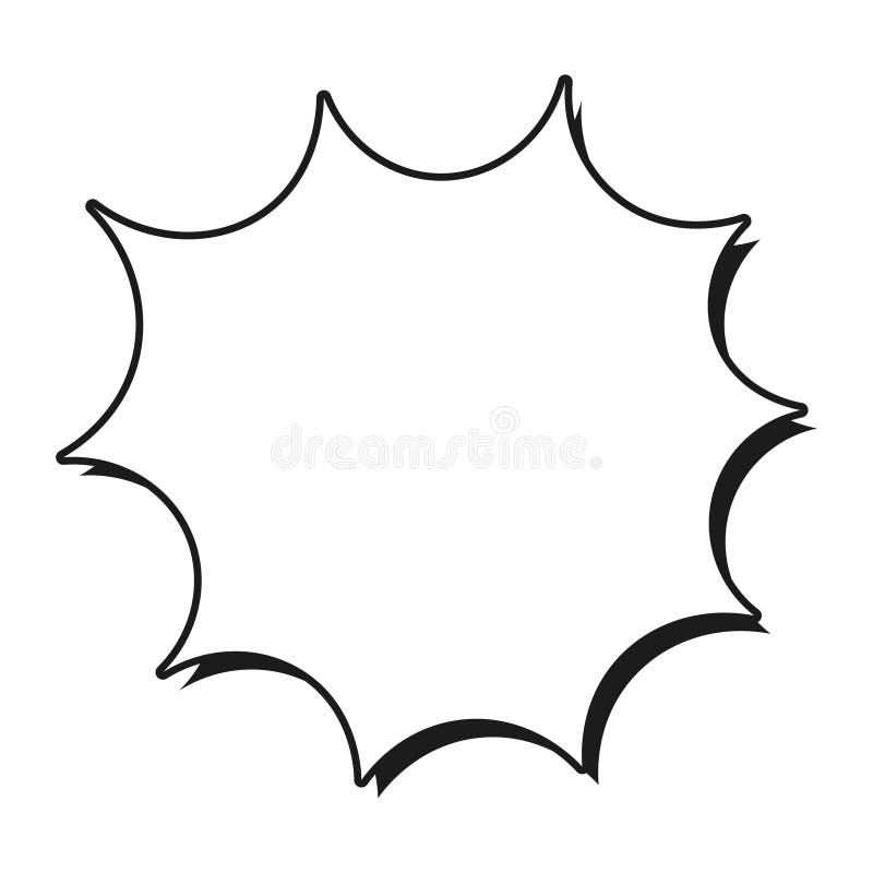 Comic Explosion Speech. Vector Stock Vector - Illustration of graphic ...