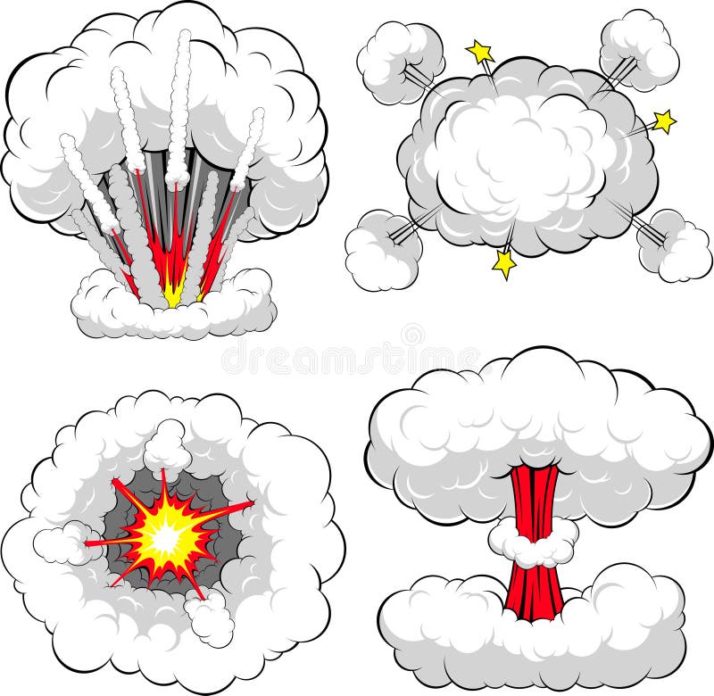 Explosion Drawing Comic