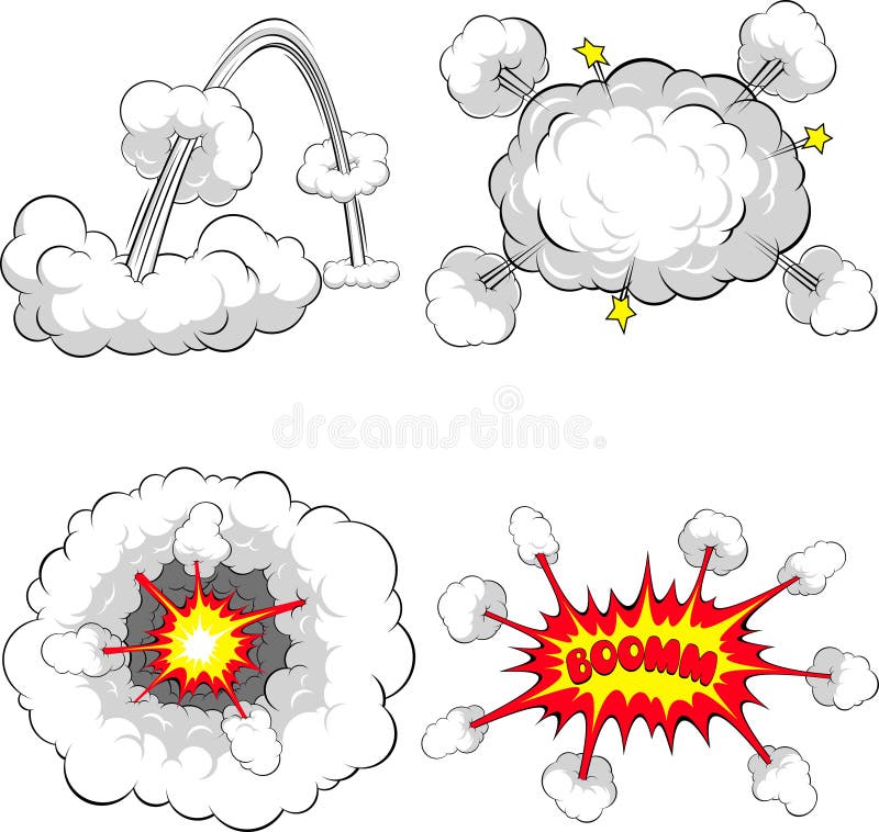 Comic explosion stock vector. Illustration of abstract - 52592817