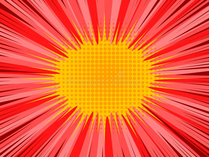 Comic Explosive Bright Template Stock Vector - Illustration of comic ...