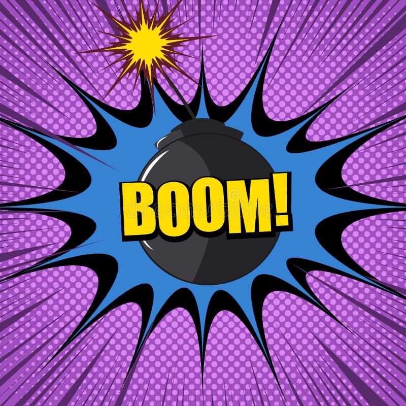 Comic Explosive and Burst Concept Stock Vector - Illustration of ...