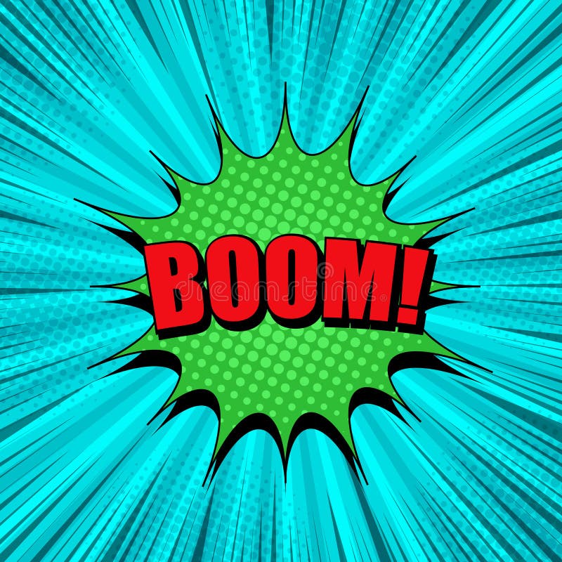 Comic Explosive Light Template Stock Vector - Illustration of humor ...