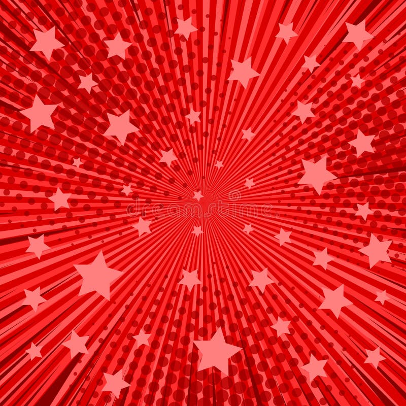 Comic Explosive Red Concept Stock Vector - Illustration of page ...