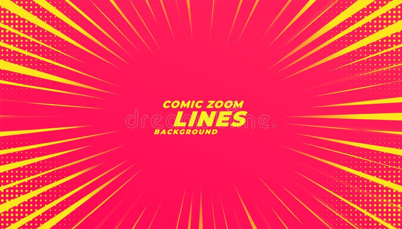 Comic Expression Speed Motion Line Backdrop Design Stock Illustration ...